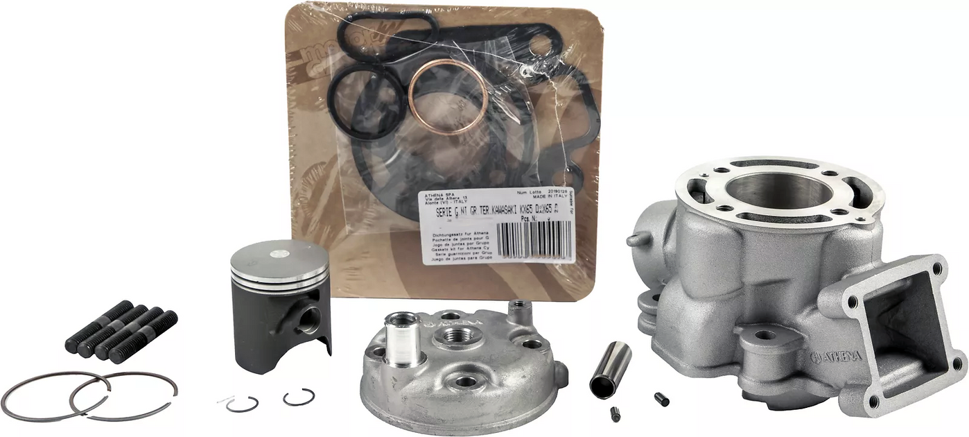 Athena 80cc 50mm Big Bore Cylinder Kit for Kawasaki KX65 2002-2024 P40 ...