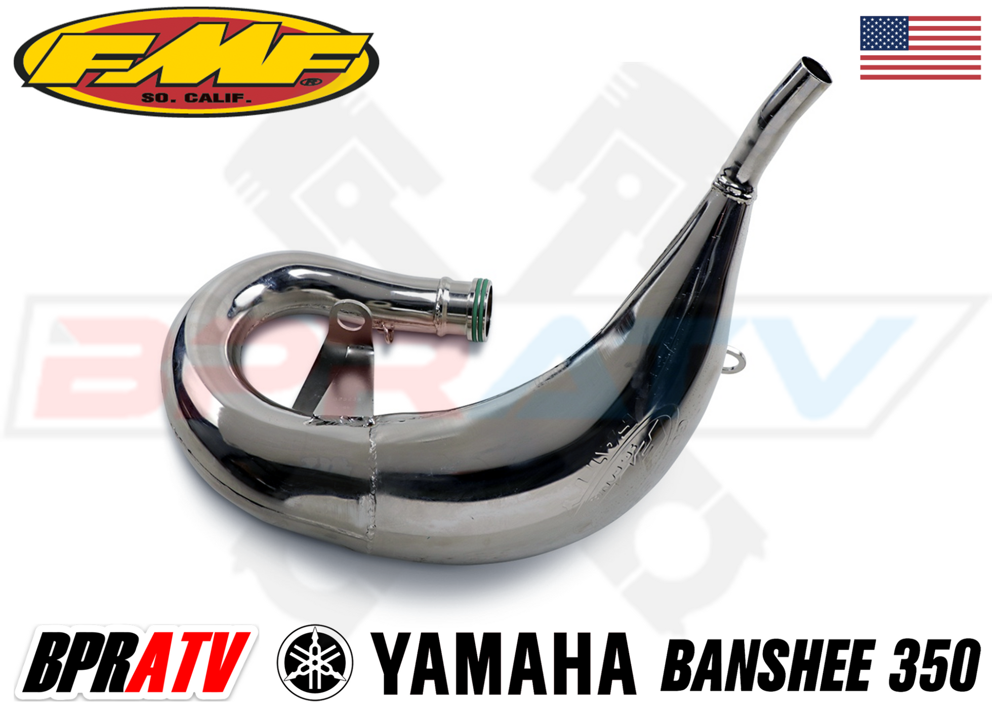 Yamaha Banshee 350 FMF Full Exhaust Fatty Pipes PowerCore 2 II Silence ...