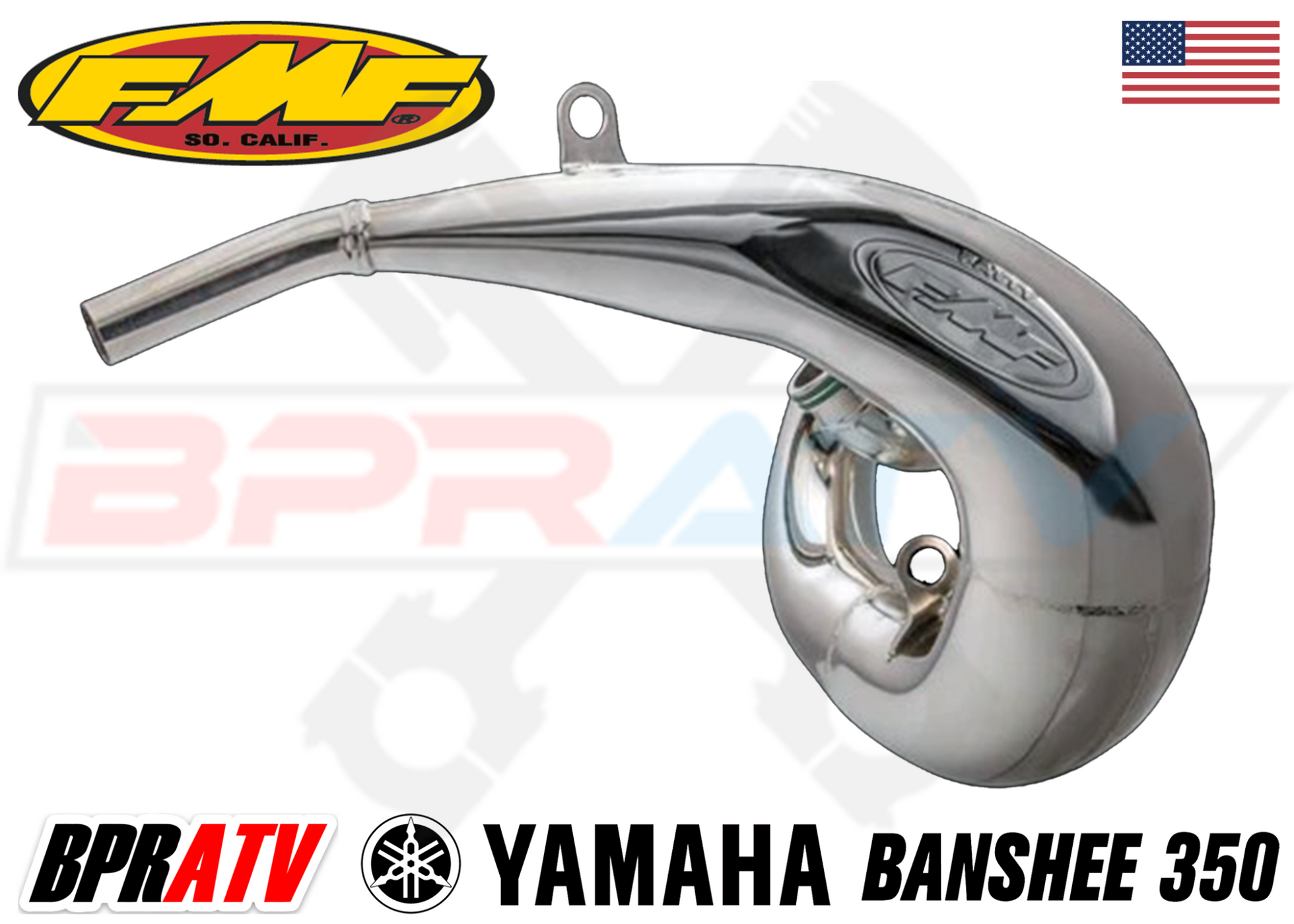 Yamaha Banshee 350 FMF Full Exhaust Fatty Pipes PowerCore 2 II Silence ...