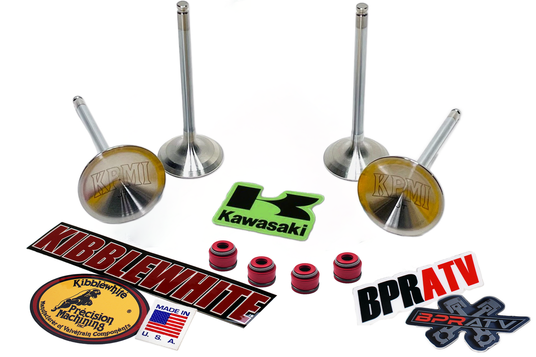 20-22 Kawasaki KX250F KX 250F Kibblewhite TITANIUM Intake Exhaust Valv ...