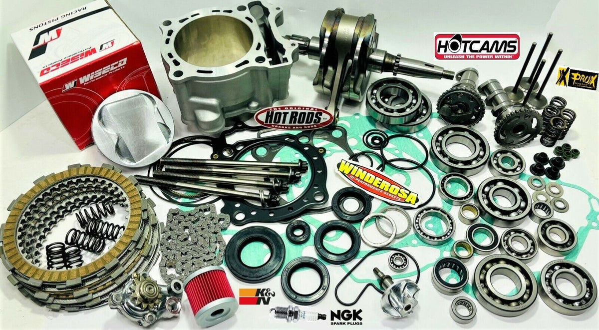 DRZ400SM DR-Z 400S Rebuilt Motor Engine Rebuild Kit Hotcams Valves — BPRATV