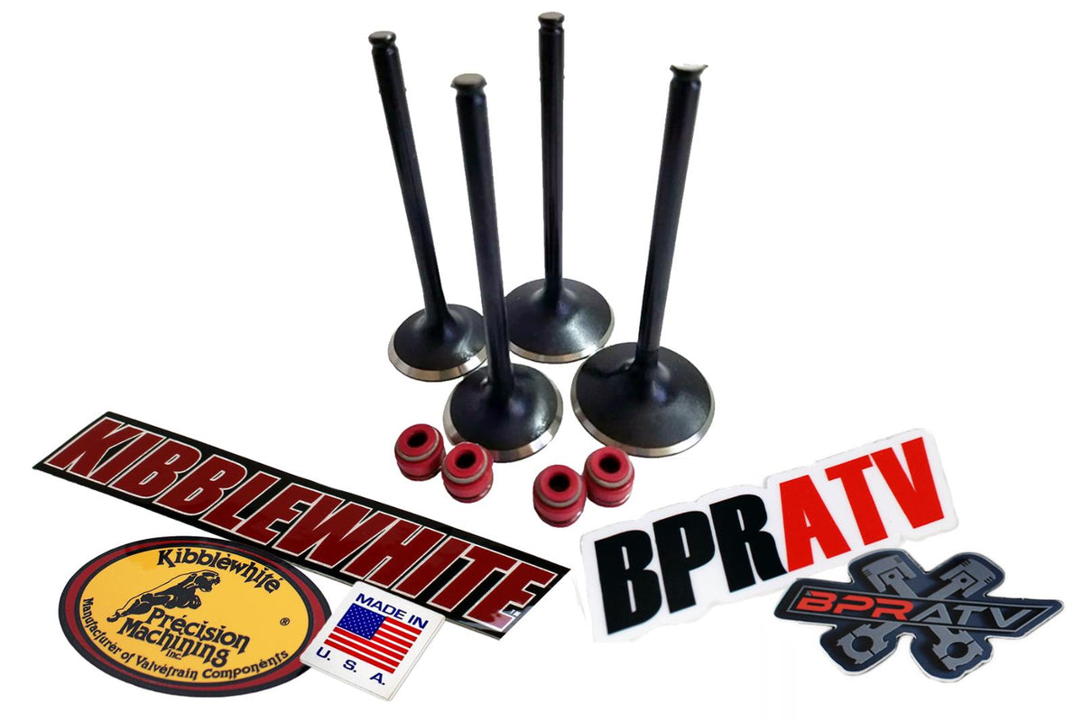 Can Am DS650 Intake Exhaust Valves Kibblewhite Black Diamond Red Viton ...