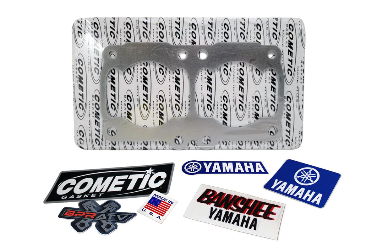 Yamaha Banshee Cometic Aluminum Cylinder Spacer Shim 4mm Stroker Crank ...