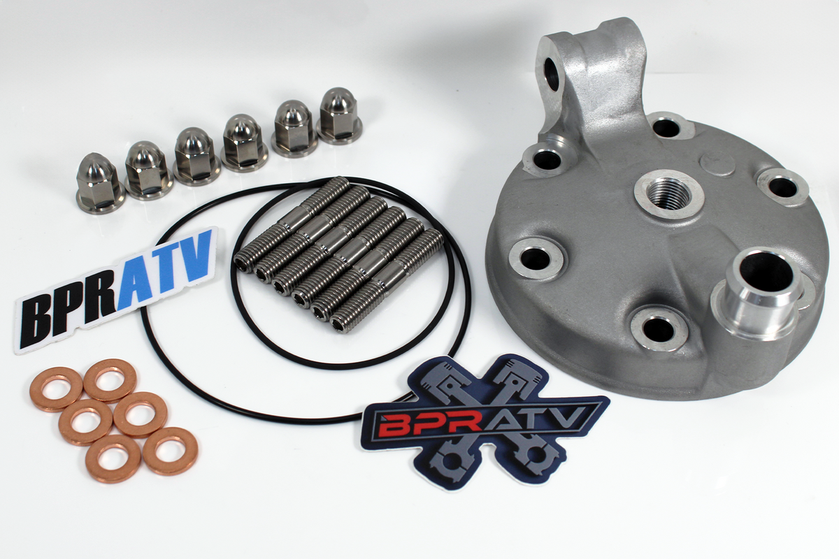YZ250 YZ 250 Stock Cylinder Head Titanium Stud Kit Acorn Nuts Gasket R ...