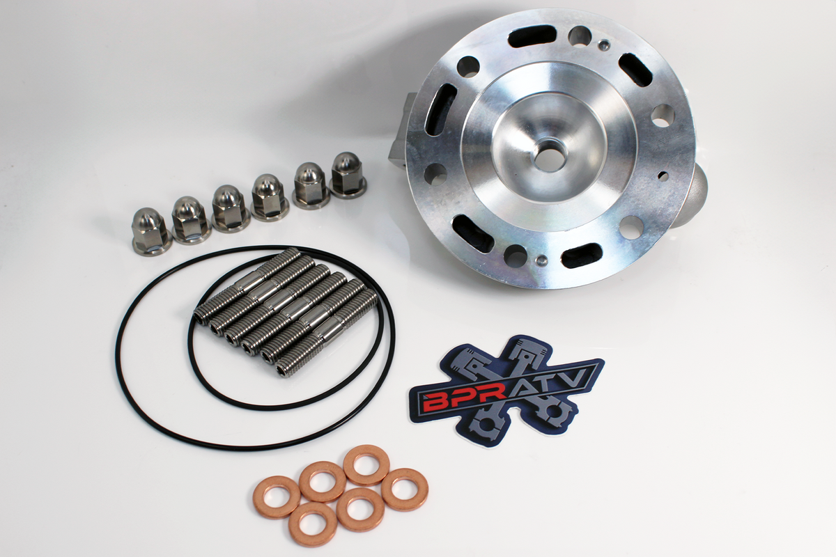 BPRATV YZ250 Stock Cylinder Head Kit Titanium Head Studs Acorn Nuts Re