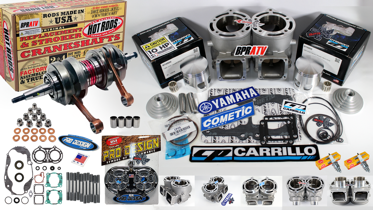 Premium Yamaha Banshee 421cc ARES Stroker Kit | CP-Carrillo Pistons ...