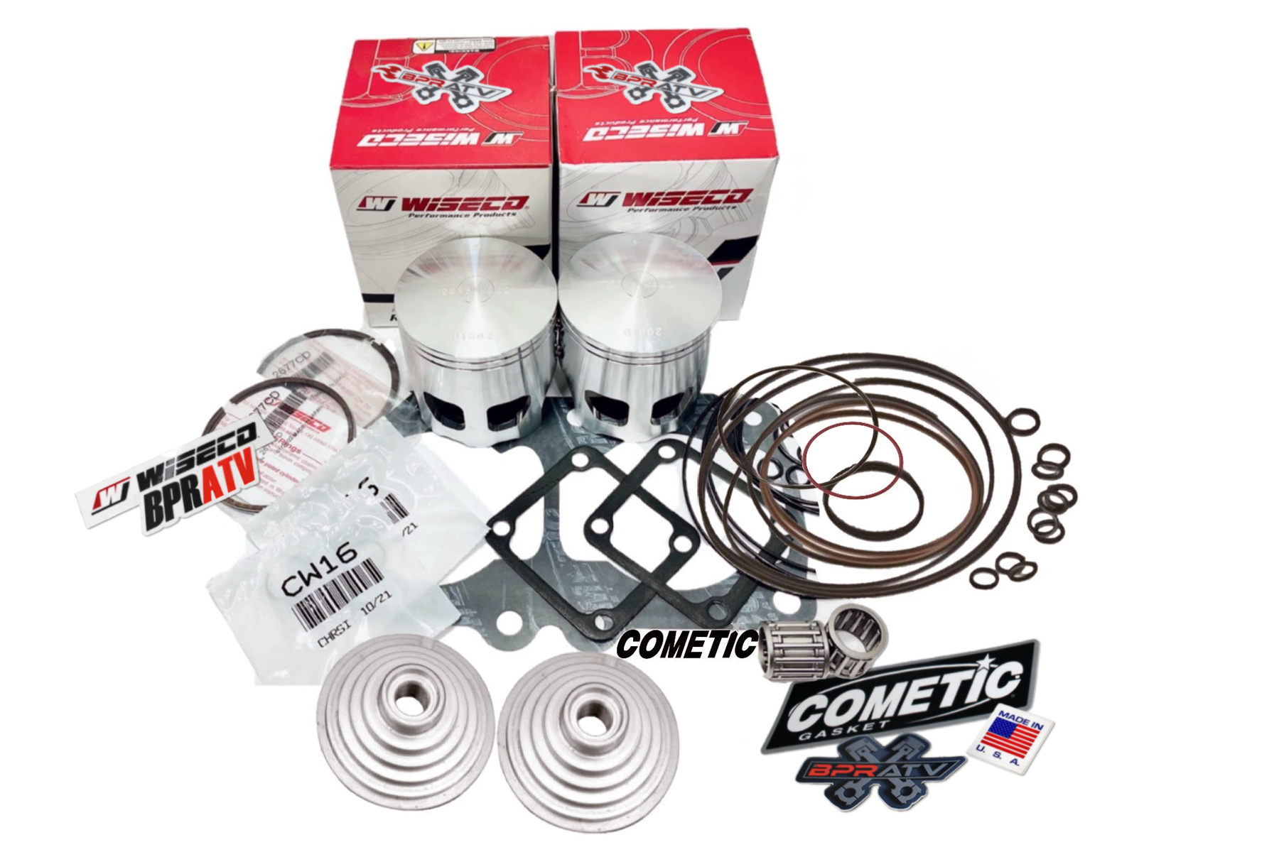 Yamaha Banshee Athena 392 Big Bore Top End Wiseco 68mm Pistons Domes R ...