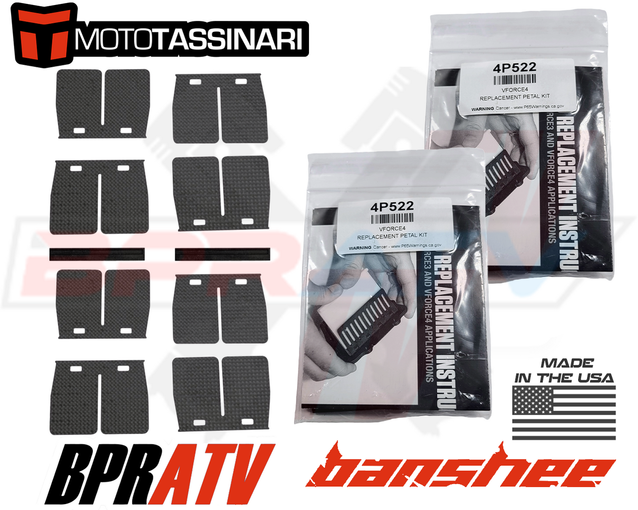 Banshee Cub Cylinder GENUINE Moto Tassinari VFORCE4 Replacement Reed P ...