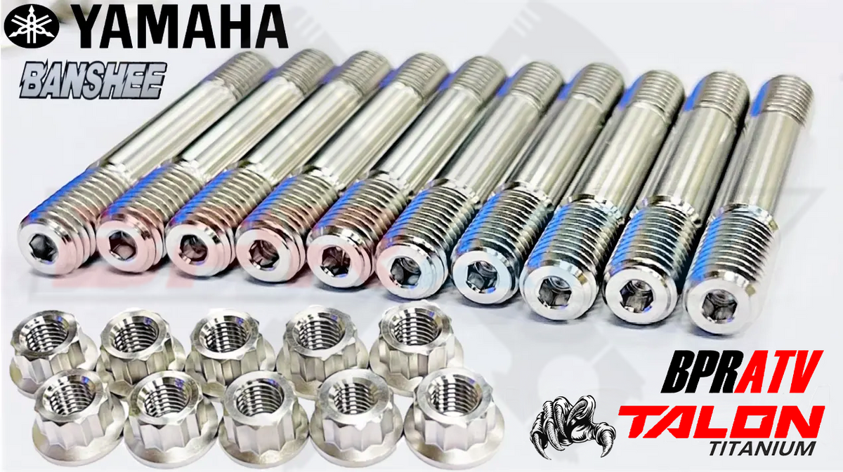 Pro Design Cool Head Studs TITANIUM Banshee PD300A Cylinder Head Ti St ...