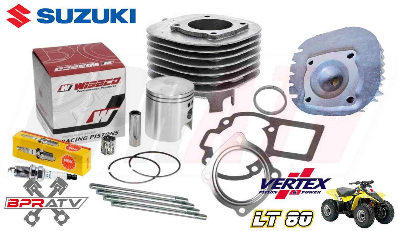 Best Suzuki LT80 Big Bore Kit 52mm LT-80 Quad Sport +2 mil Top End Reb ...
