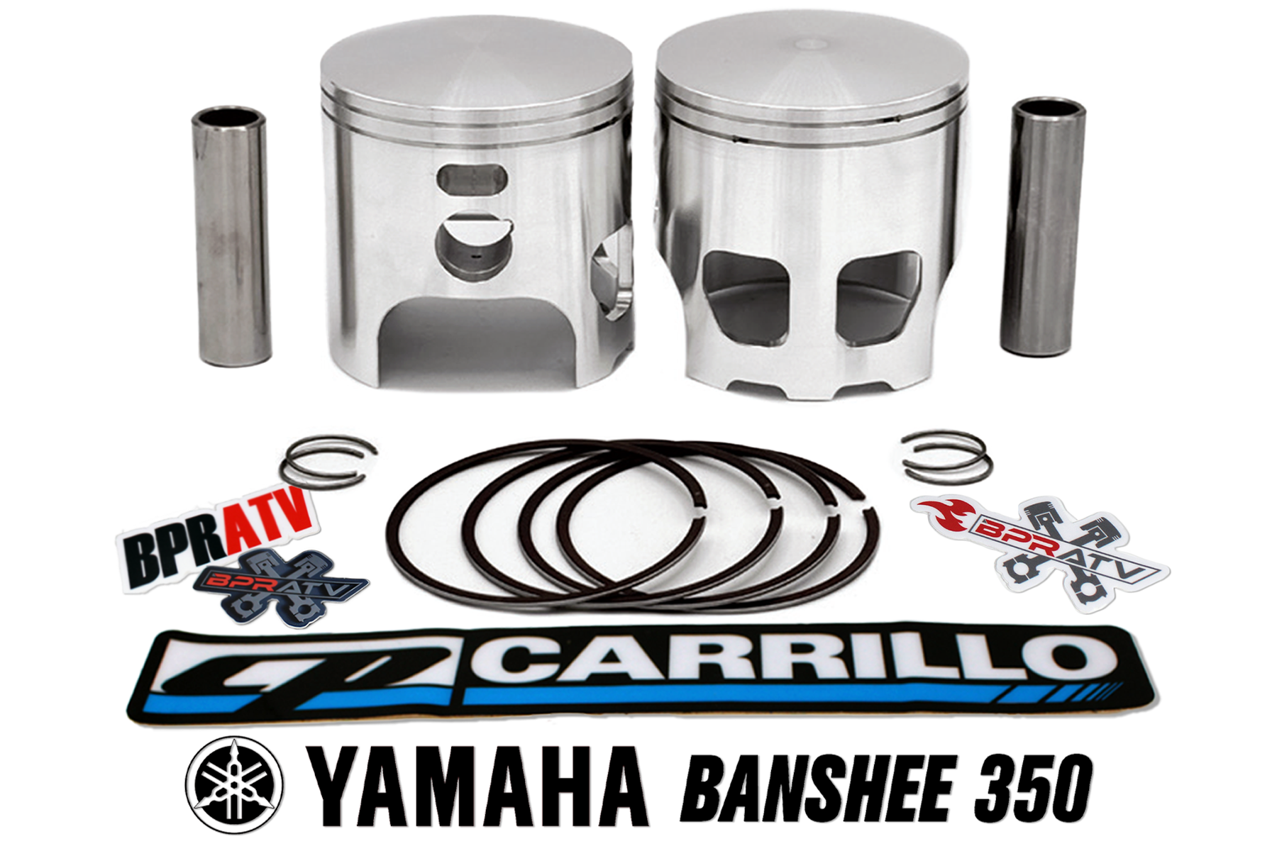 Banshee CP Carrillo Pistons Stock Bore 64mm Standard Forged Piston Set ...