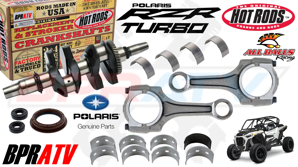 Polaris RZR TURBO R R4 R 4 OEM RODS Hot Rods Crank Motor Bottom End Re ...