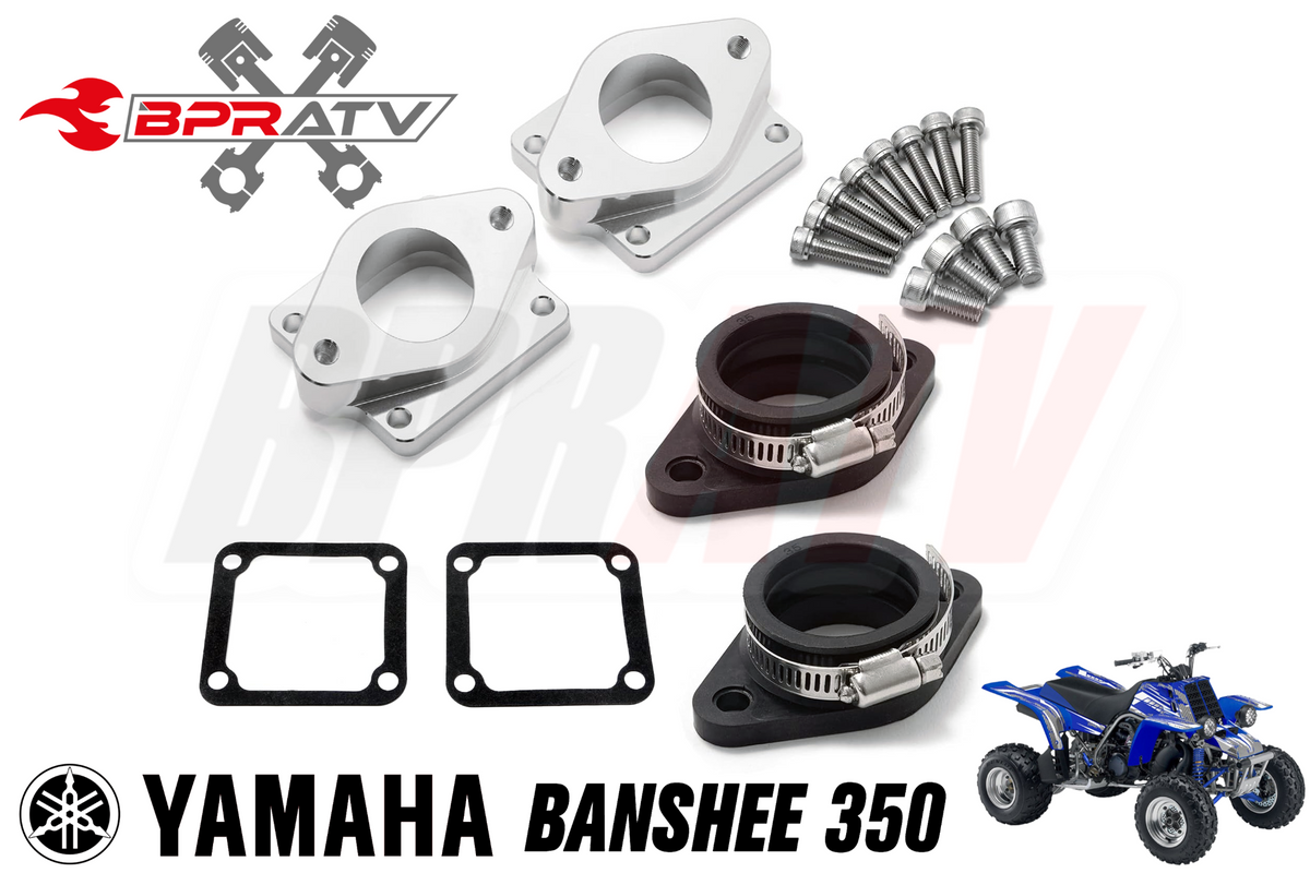 CNC Billet Intake Manifolds Kit 38 39 41 Dual Carbs Carburetors Banshe ...