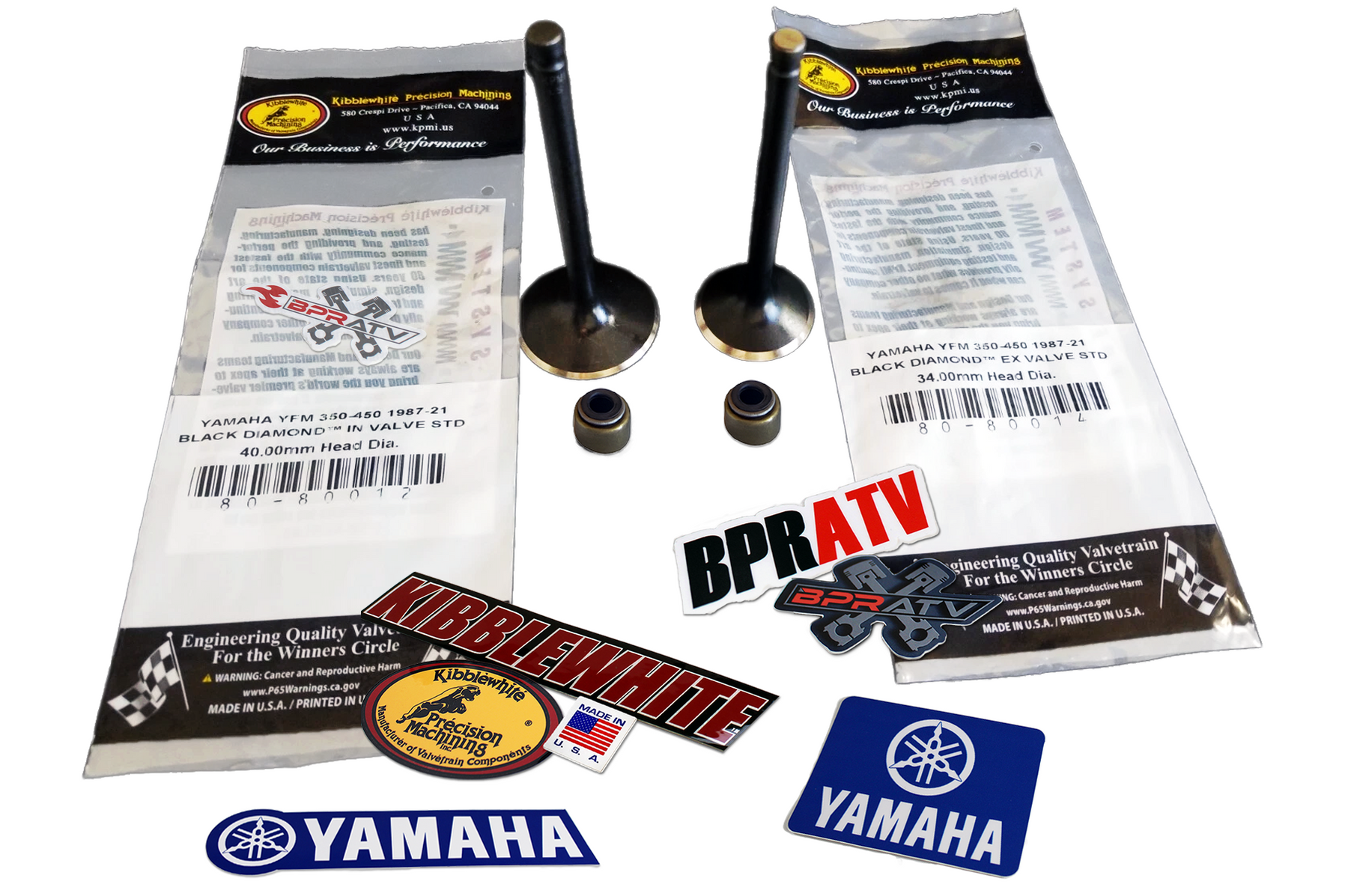 Yamaha Raptor Warrior Wolverine Grizzly 350 Kibblewhite Intake & Exhau ...