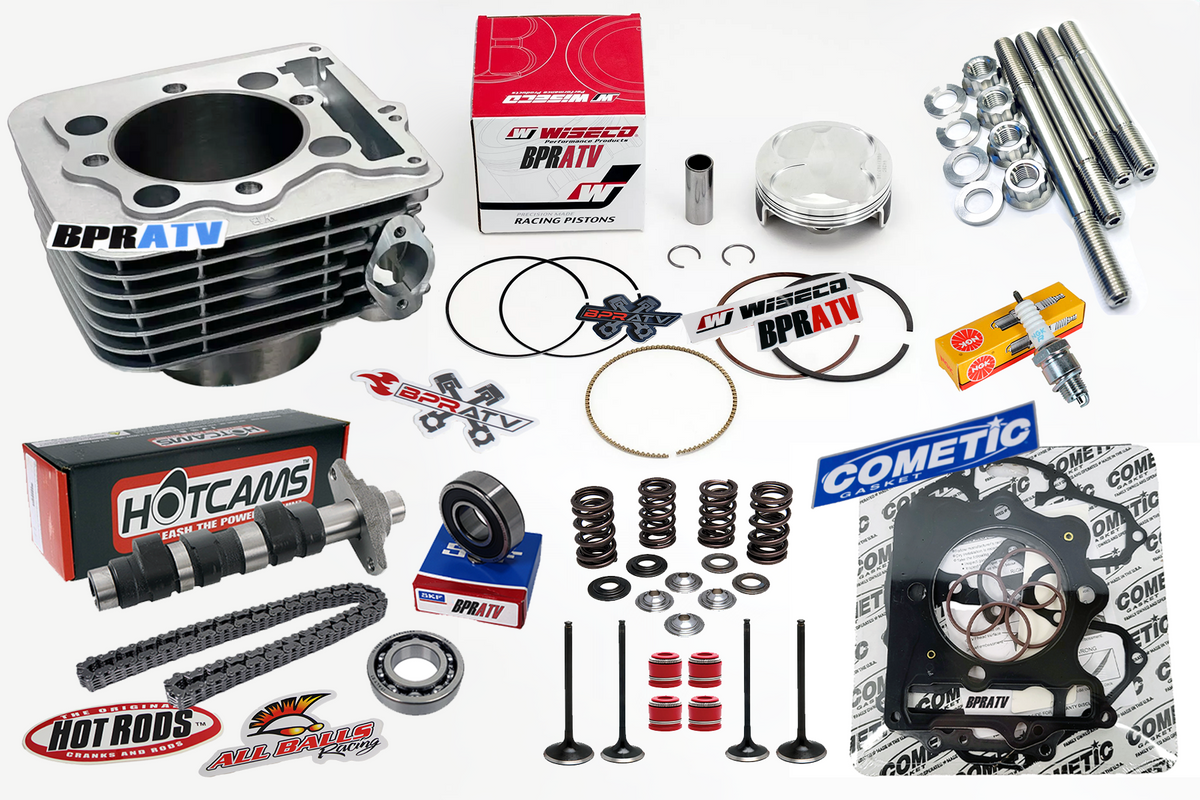 Honda 400EX 400X 87mm Big Bore Kit Valves Springs Stage 2 Hotcam +2 41 ...