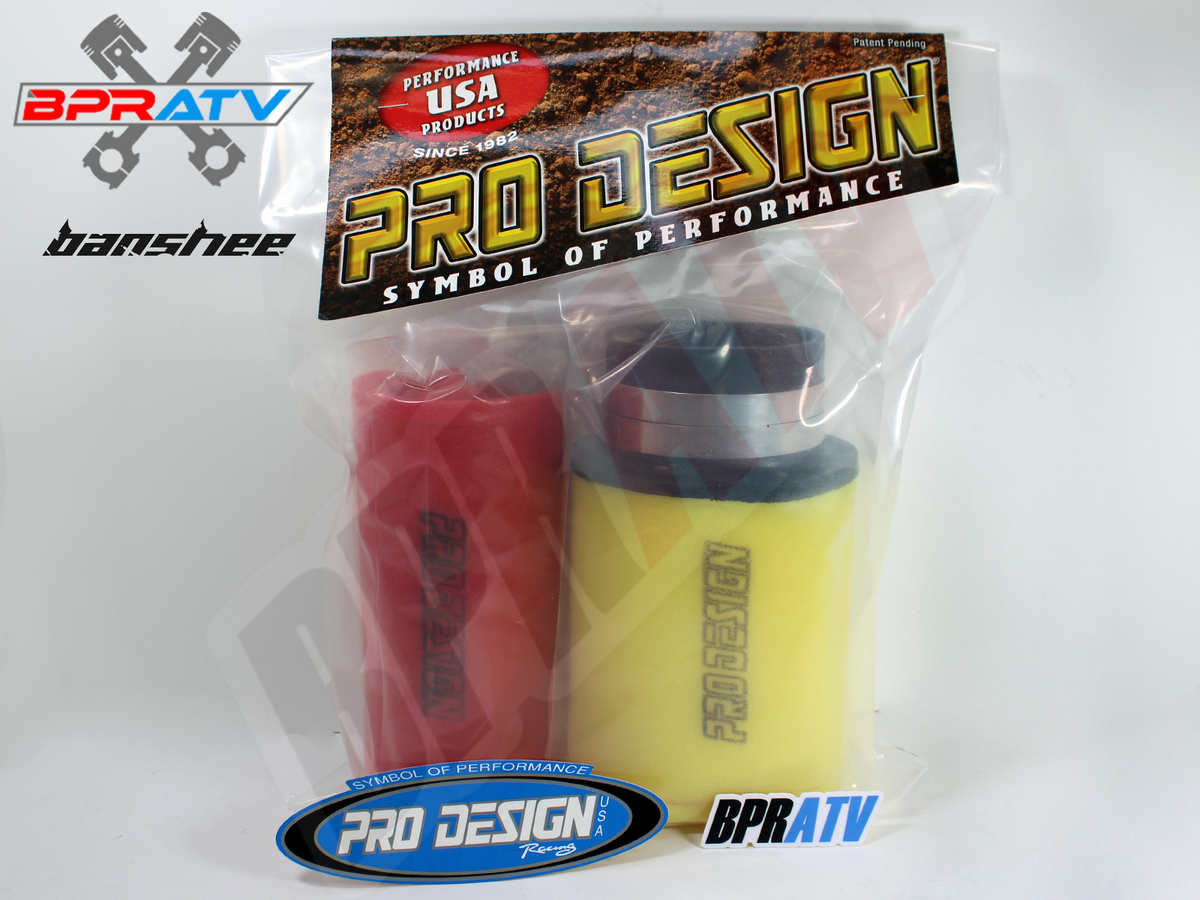 Pro Design Pro Flow Replacement Foam Air Filter Intake Yamaha Banshee ...