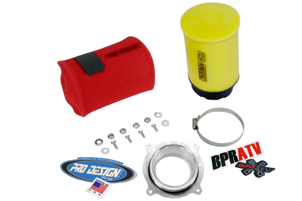 Pro Design Pro Flow Foam Air Filter Intake Kit Yamaha Raptor 700 700R ...