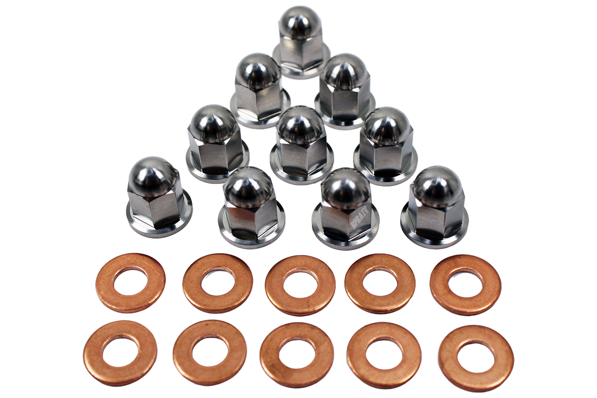 Pro Design Cool Head Rebuild TITANIUM Acorn Nut Nuts Stud Kit Yamaha B — BPRATV