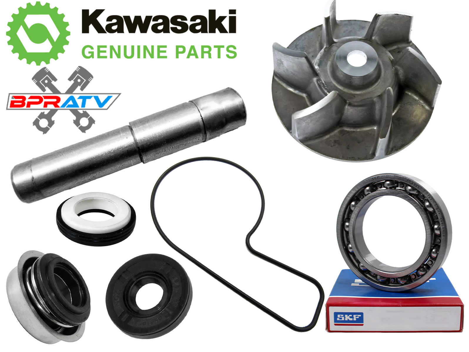 Teryx KRX 1000 Mule OEM Water Pump Rebuild Repair Upgrade Kit Shaft Se ...