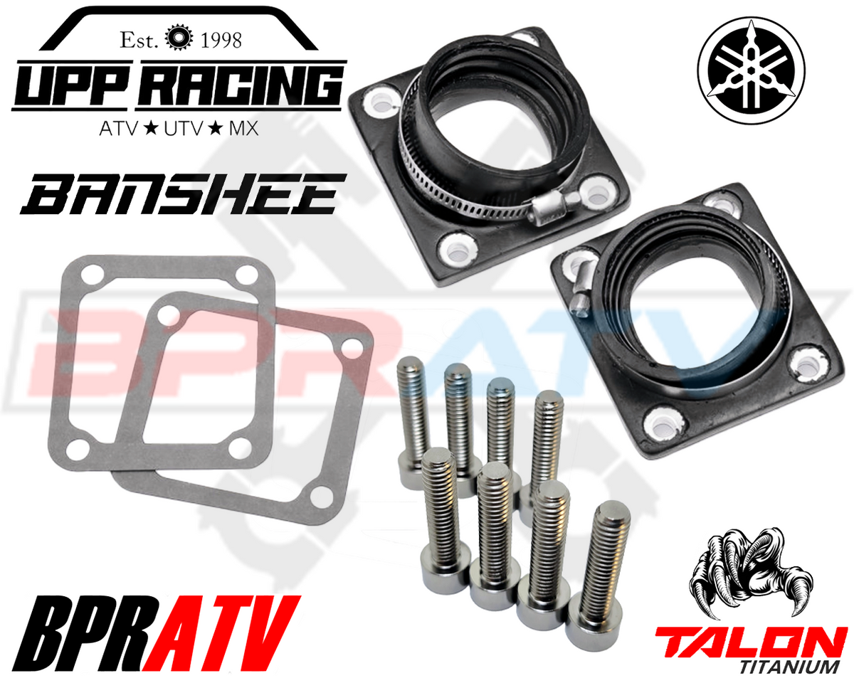 Yamaha Banshee YFZ 350 UPP 38 39 40mm Carburetor Intake Manifolds TITA ...