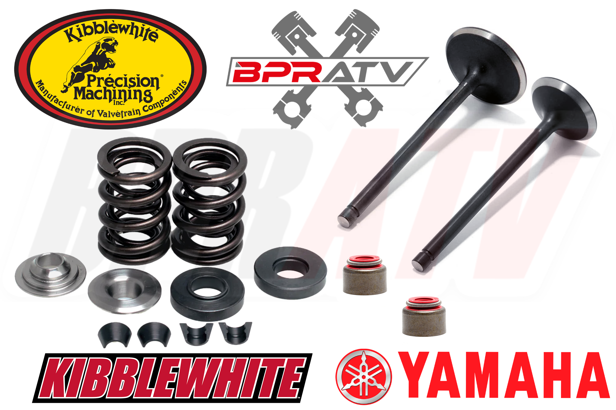 Yamaha XT250 XT 250 Intake Exhaust Valves Kit & KIBBLEWHITE Titanium S ...