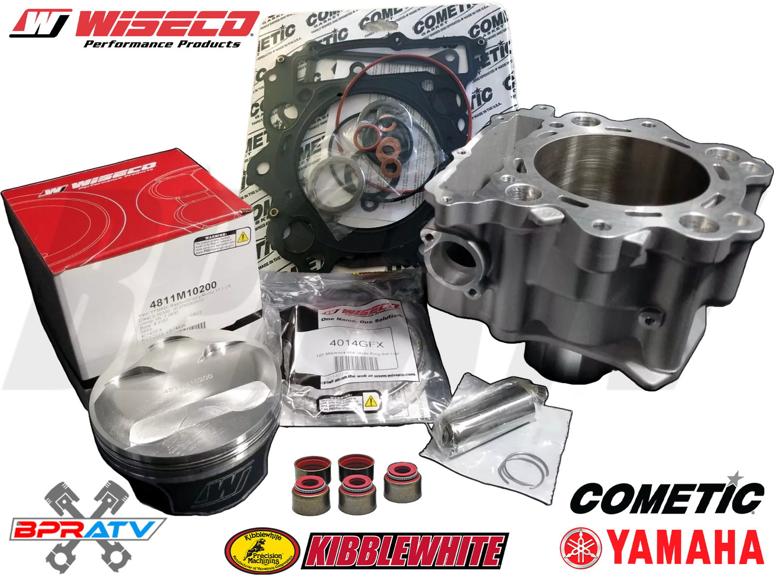Yamaha Raptor 660 Big Bore 102mm +2 686cc Top End Rebuild Kit Nikasile ...