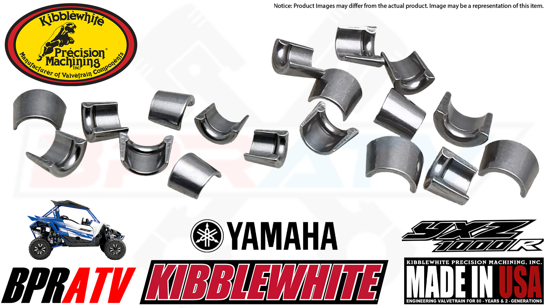 Kibblewhite HT Steel Valve Keepers Kit OEM Head Guide Rebuild Yamaha Y ...