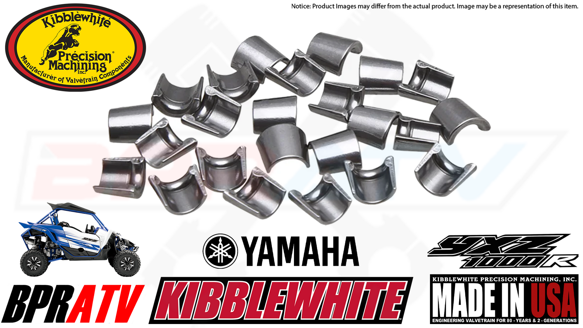 Kibblewhite HT Steel Valve Keepers Kit OEM Head Guide Rebuild Yamaha Y ...