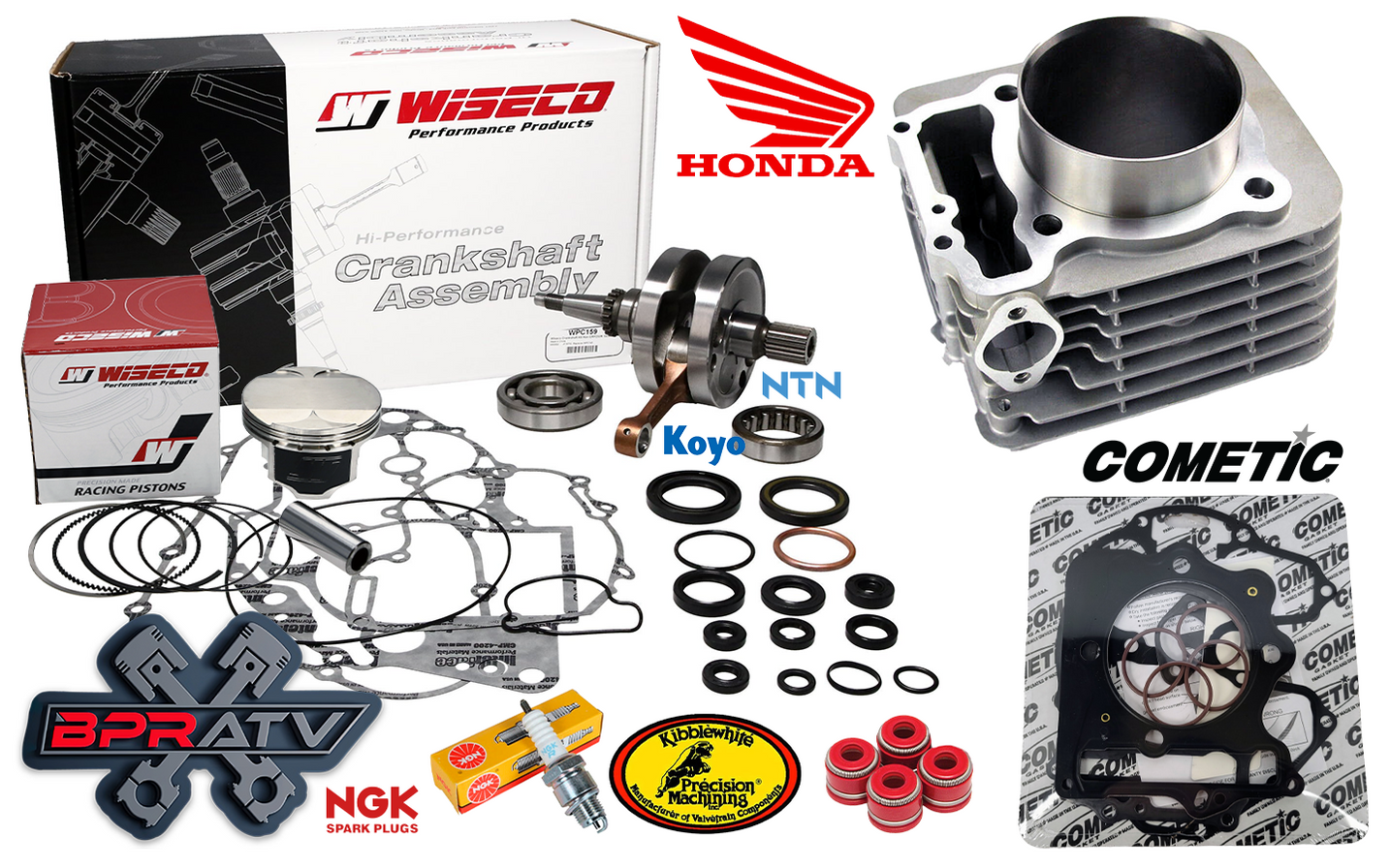 05-14 Honda 400EX 400X Wiseco Crank Rod Motor Rebuild Repair Kit Pisto — BPRATV