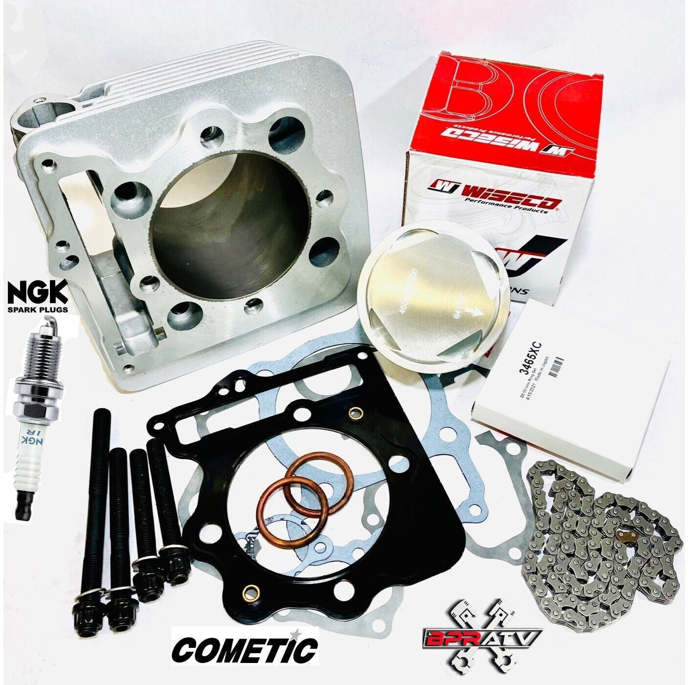 Warrior 350 Big Bore 84mm Cylinder Piston & Stage 2 Hot Cams Top End R ...