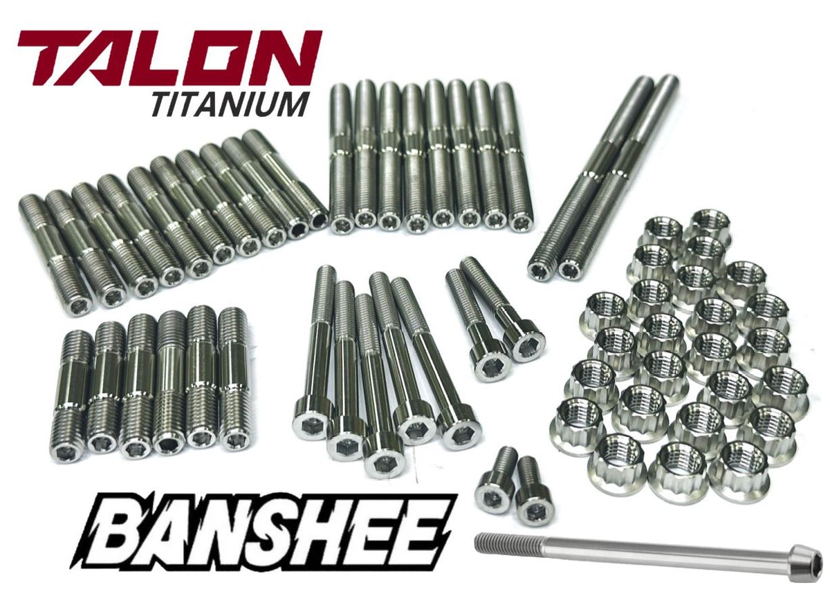 Yamaha Banshee Case Studs Bolts TITANIUM Top Bottom End Stud Bolt Nut ...