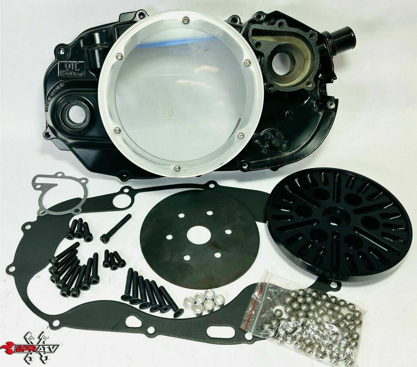 Banshee Ball Bearing Lock Up Black Out Quick Change Clutch Cover See T — BPRATV