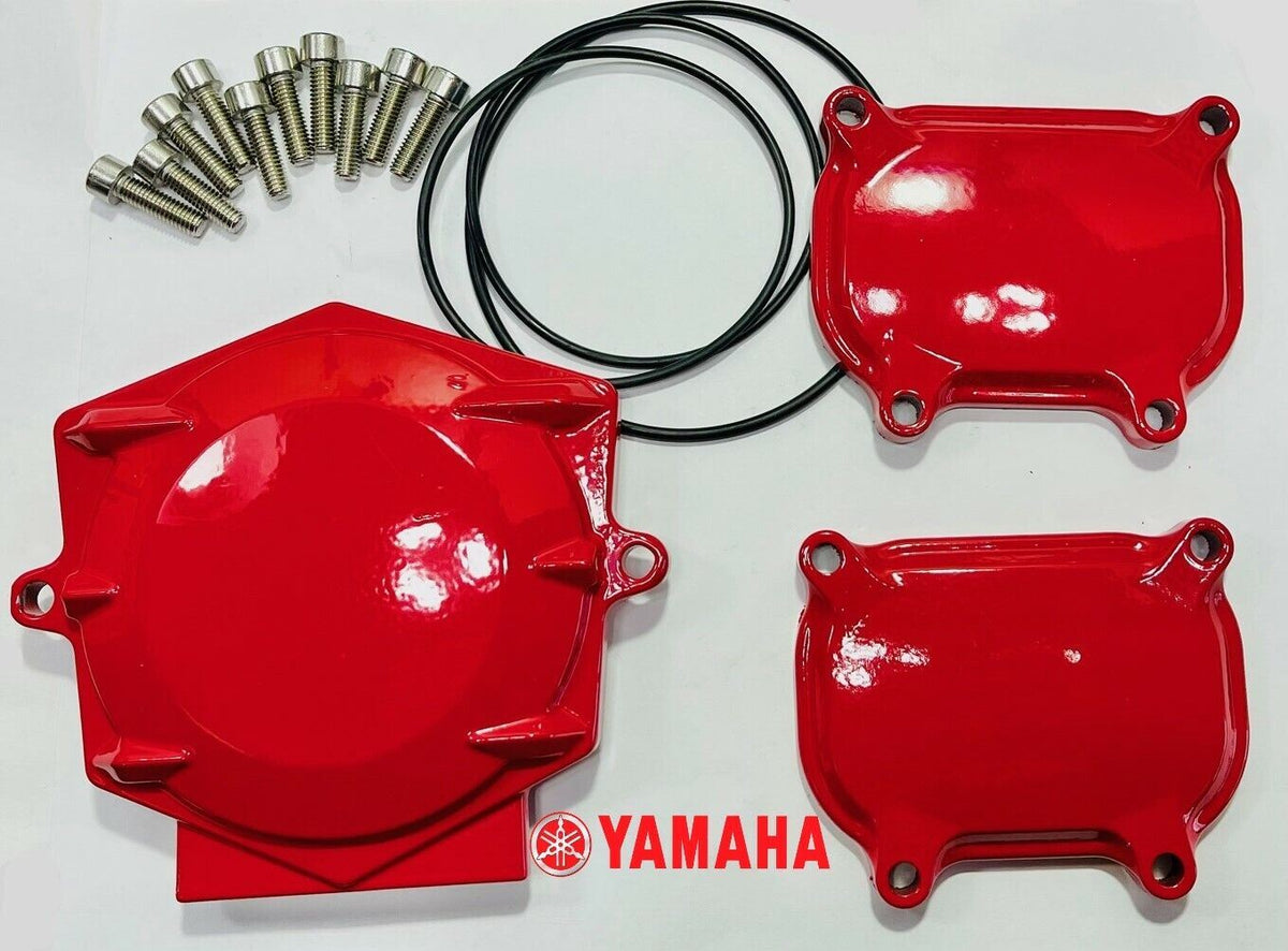 08-14 Raptor 700 700R Cylinder Head Red Valve Cam Covers Side Cover Co ...