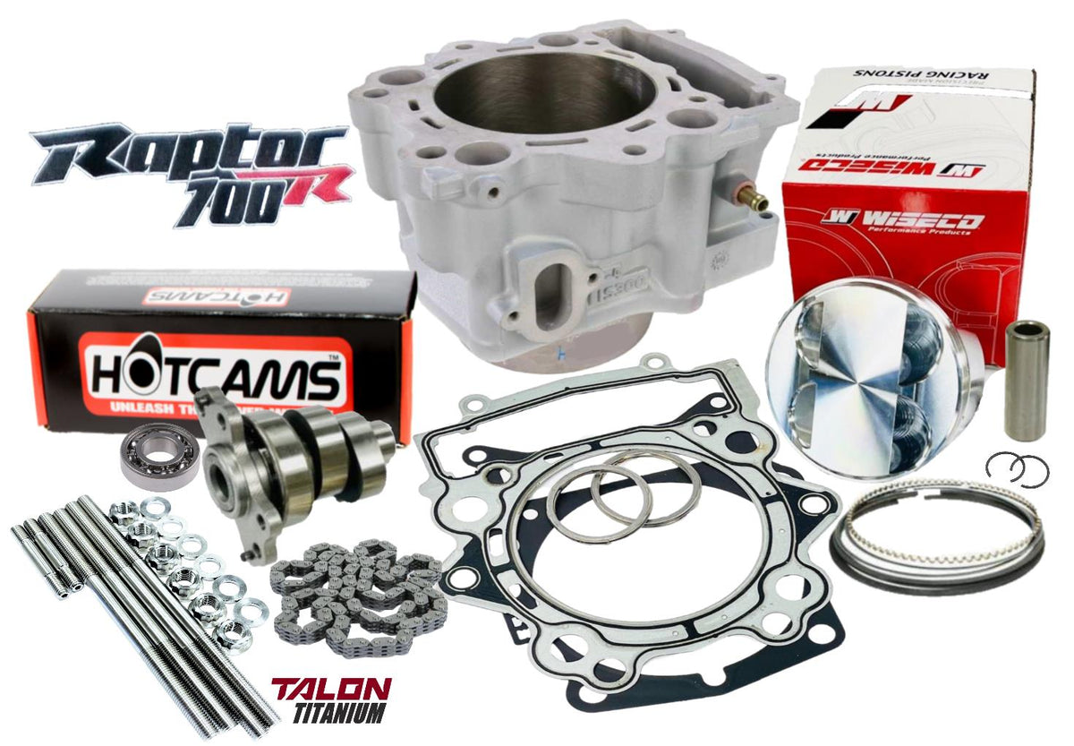 09 Raptor 700 Top End Rebuild Kit Stage 1 Cam Stock Bore Cylinder Hotc ...