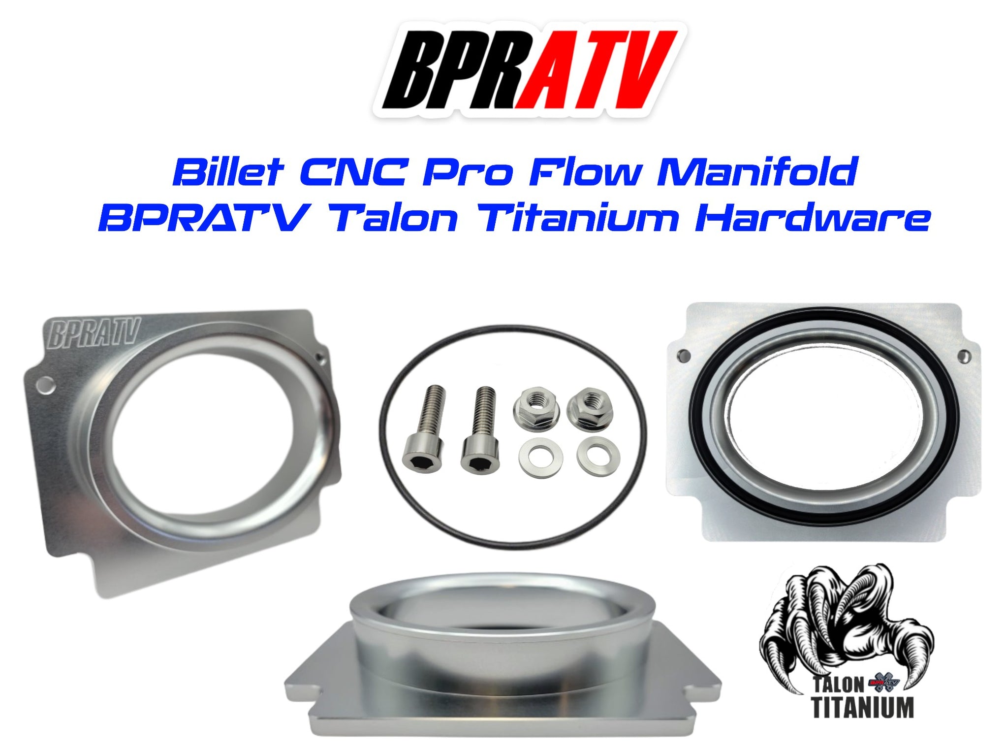 BPRATV Pro Flow Air Intake Manifold TITANIUM Hardware Yamaha Banshee 3