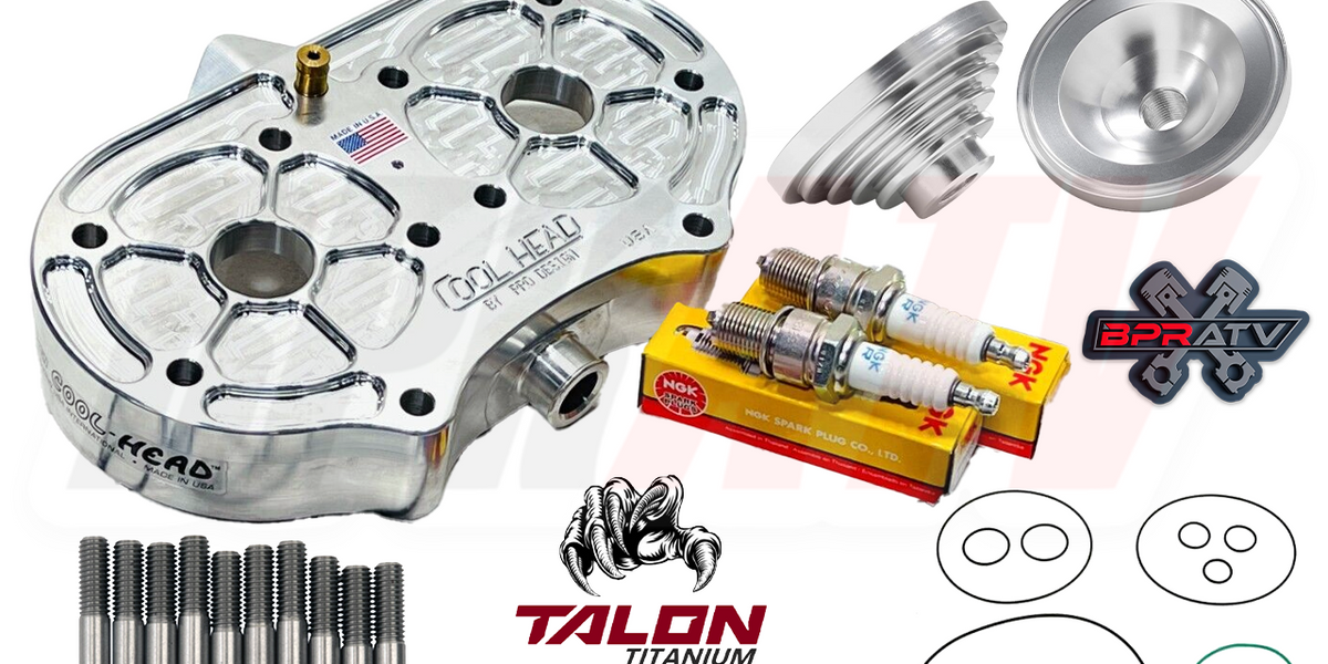 Banshee YFZ 350 4 Mil Cheetah Cub Pro Design Cool Head 19cc 20cc Domes ...
