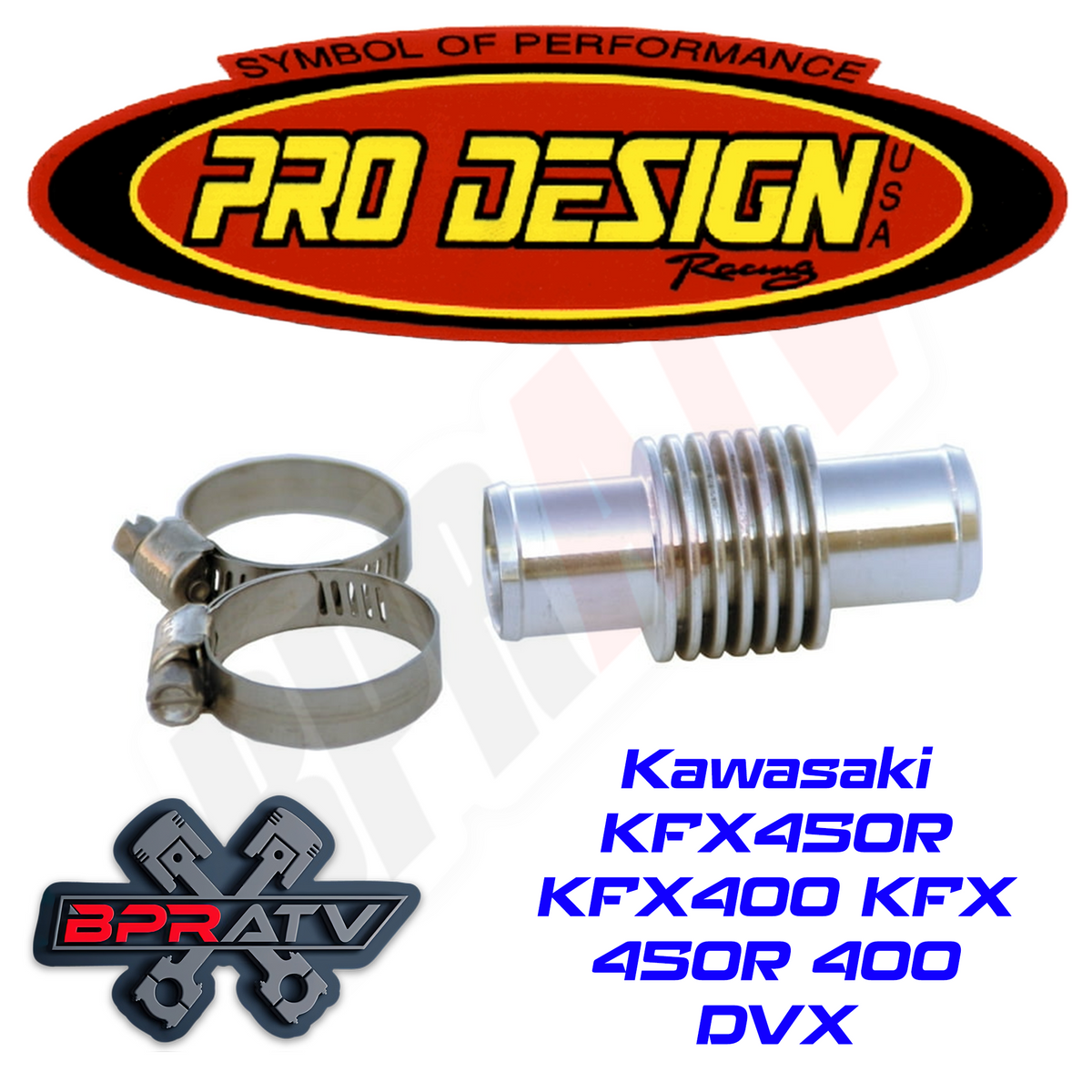 Pro Design Billet In Line Super Cooler Kawasaki KFX450R KFX400 KFX 450 ...