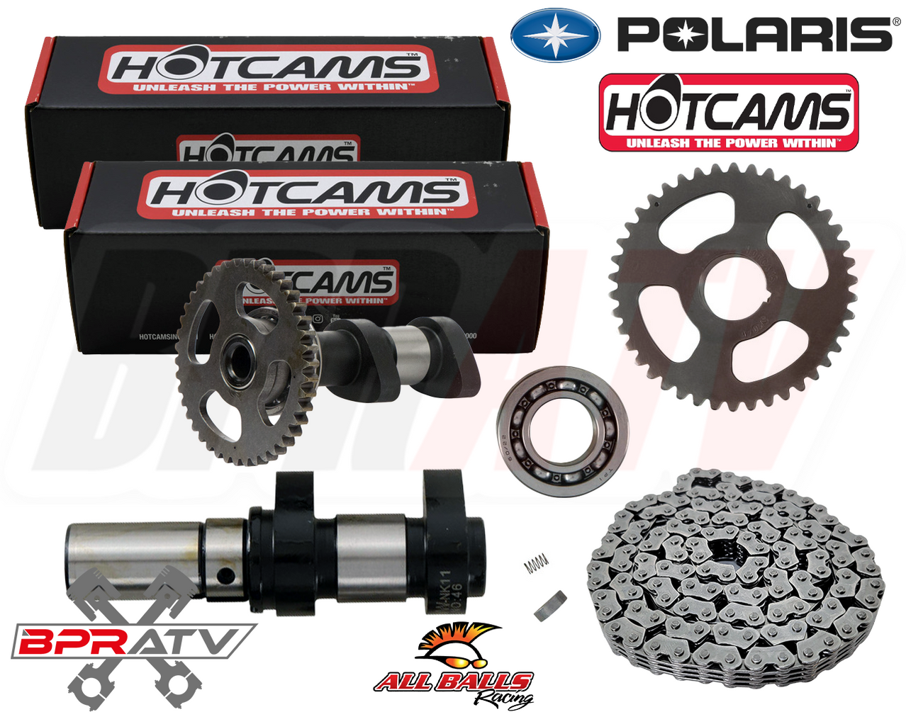 Polaris Predator 500 Outlaw 500 Hotcams Hot Cams Stage 1 ONE Cam & Tim ...