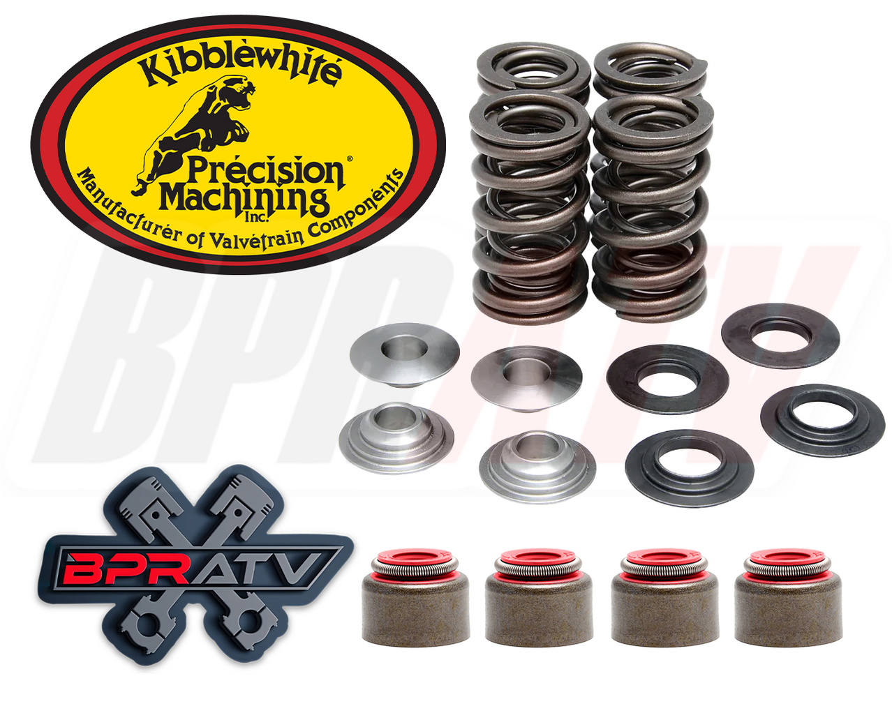 Polaris Predator 500 Kibblewhite Intake & Exhaust Valves Seals Titaniu ...