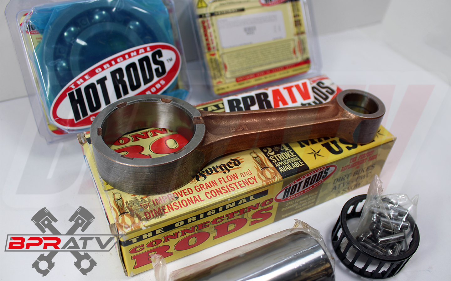 Yamaha Raptor 700 Hot Rods Connecting Rod Kit Hotrods Bearings Crank R ...