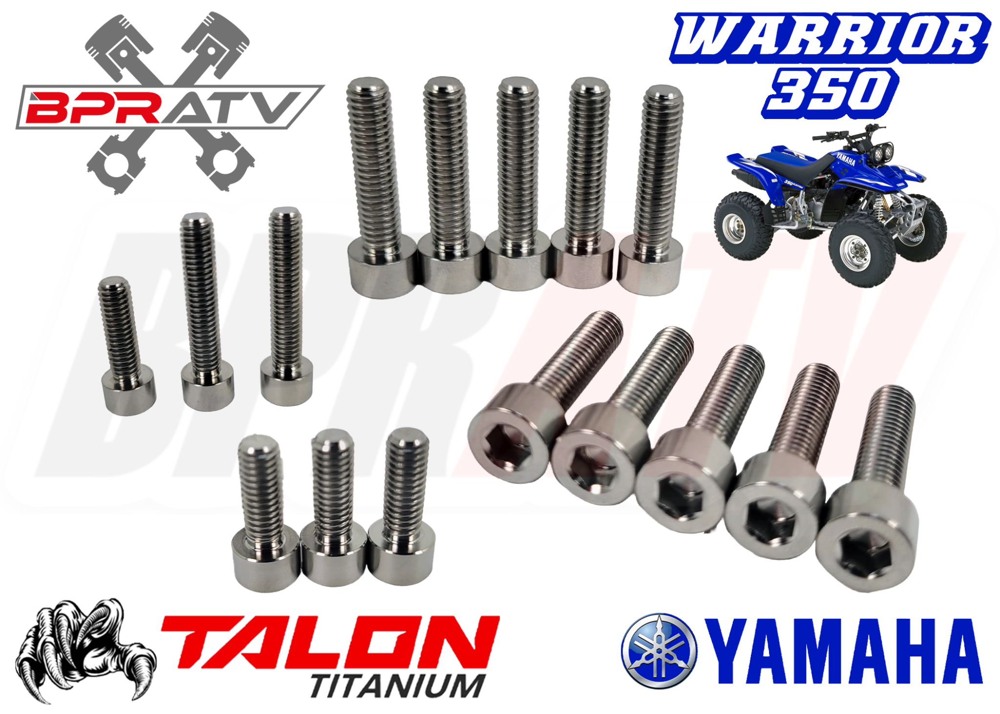 Yamaha Warrior 350 YFM350X YFM 350X TITANIUM Crankcase Engine Bolt Scr ...