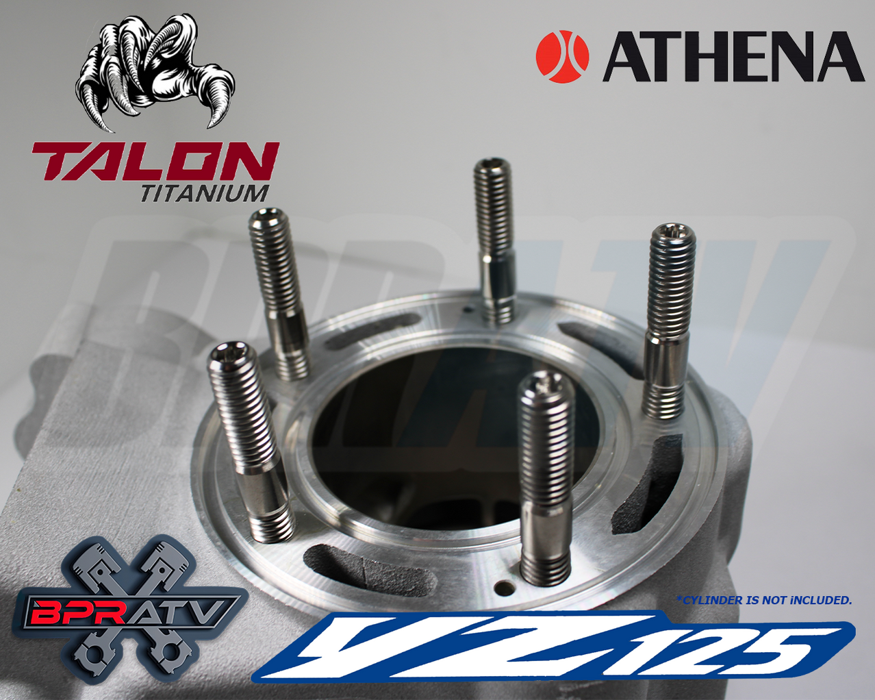 Yamaha YZ125 YZ 125 X TITANIUM Athena Cylinder Head Bolts Studs Cylind ...